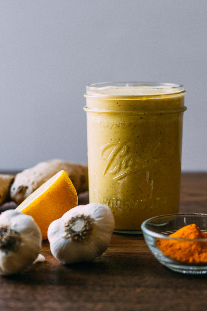 Creamy Oil-Free Lemon Ginger Dressing Recipe | VEEG