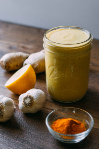 Creamy Oil-Free Lemon Ginger Dressing Recipe | VEEG