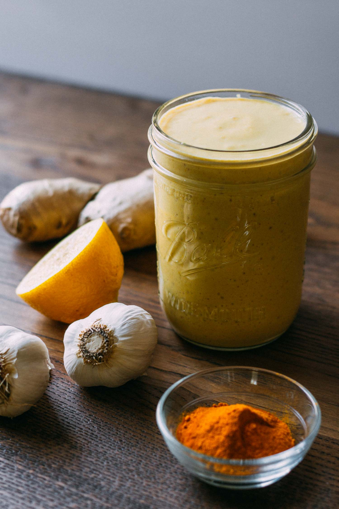 Creamy Oil-Free Lemon Ginger Dressing Recipe | VEEG