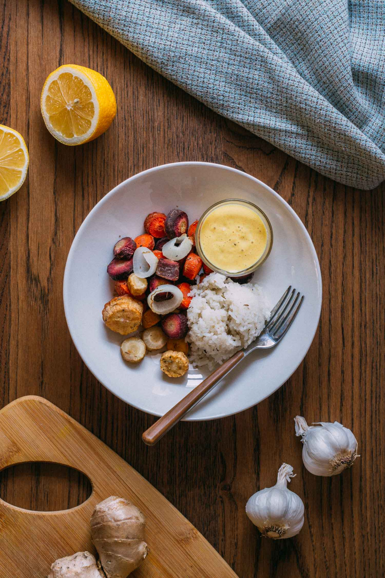 Roasted Rainbow Carrot Rounds Recipe | VEEG