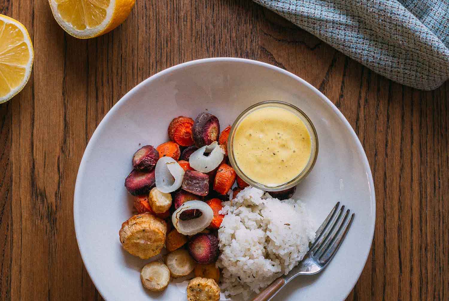 Roasted Rainbow Carrot Rounds Recipe | VEEG