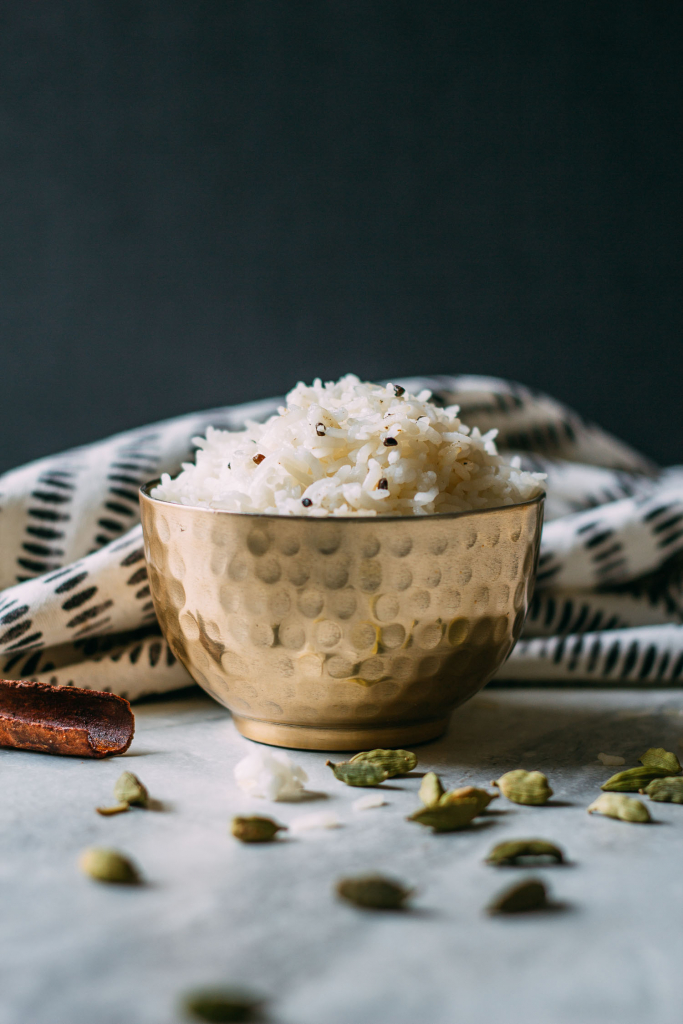Creamy Savory Cardamom Rice - Gluten-Free Recipe | VEEG