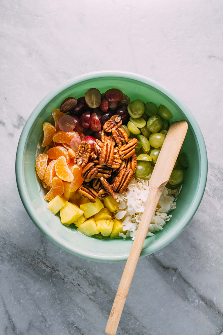 Coconut Ambrosia Fruit Salad Recipe | VEEG