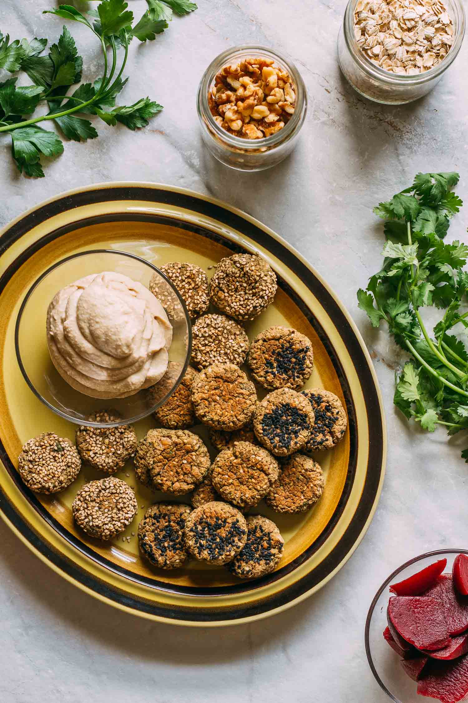Baked Walnut & Oat Falafel (Gluten-Free) Recipe | VEEG