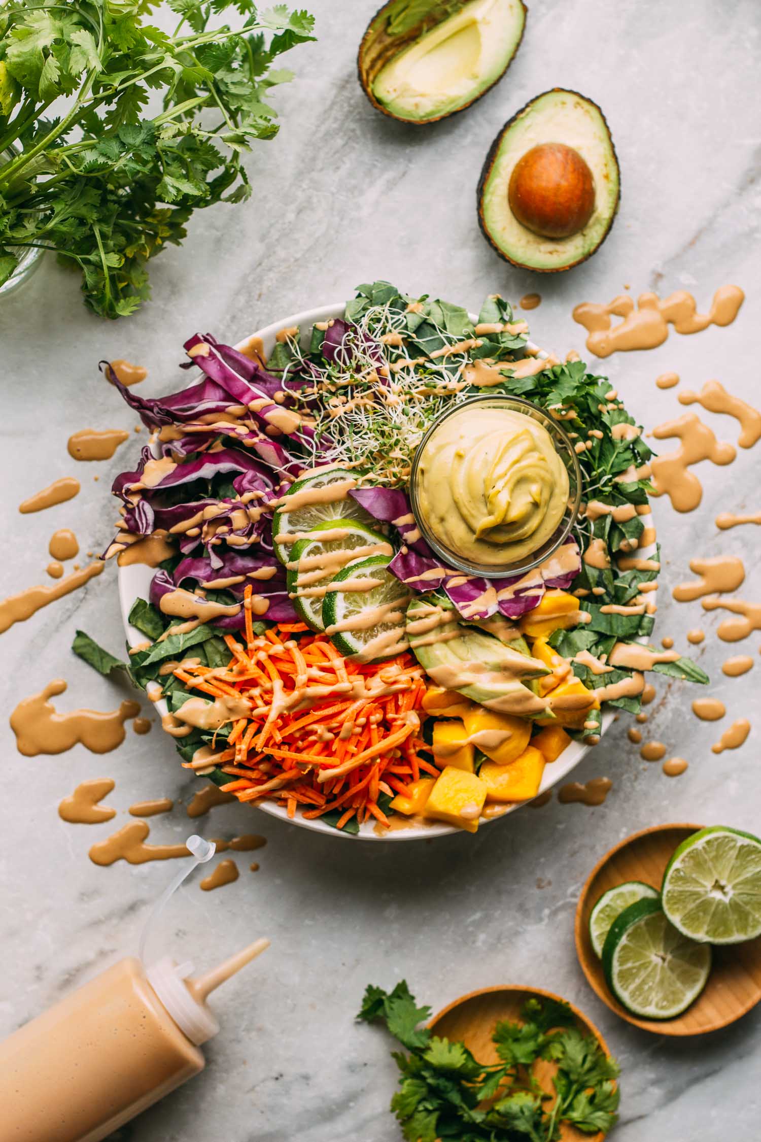 Collard Wrap Salad Bowl Recipe | VEEG