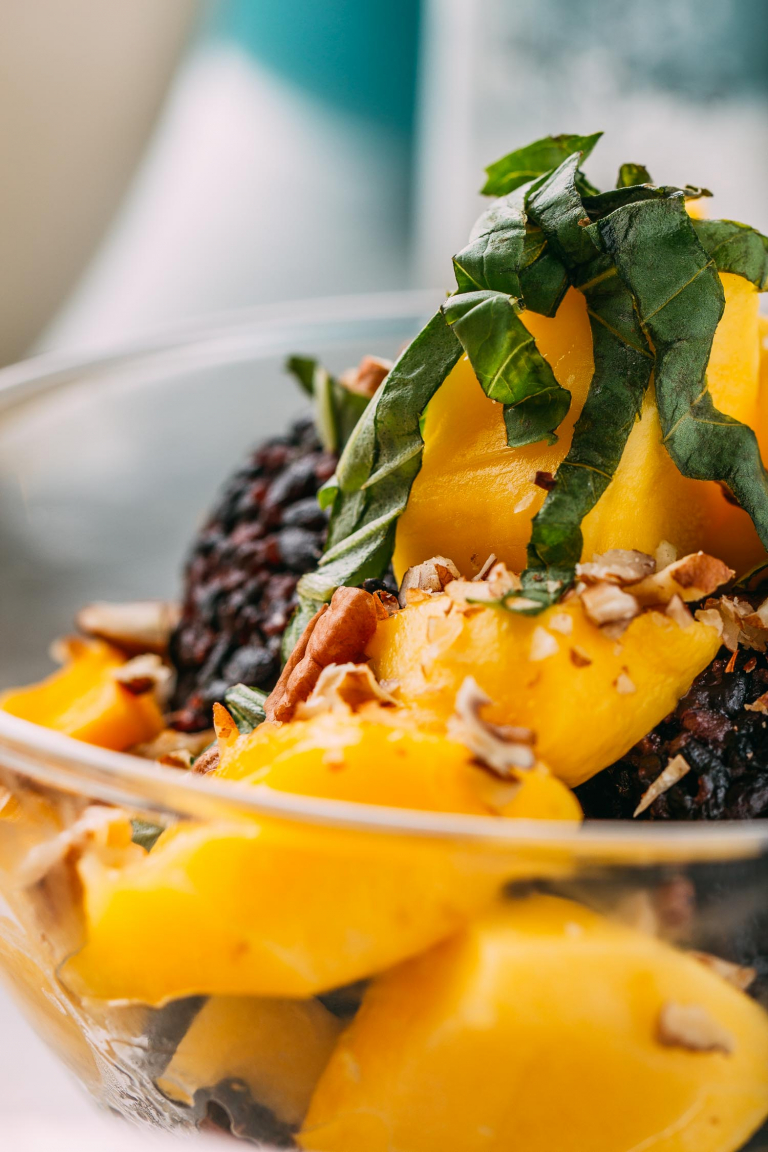 Mango Basil Rice Breakfast or Dessert Recipe | VEEG