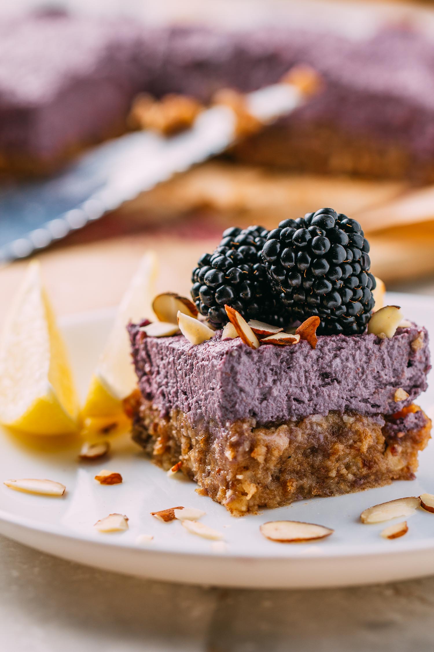 No-Bake Blackberry Dream Bars Recipe | VEEG